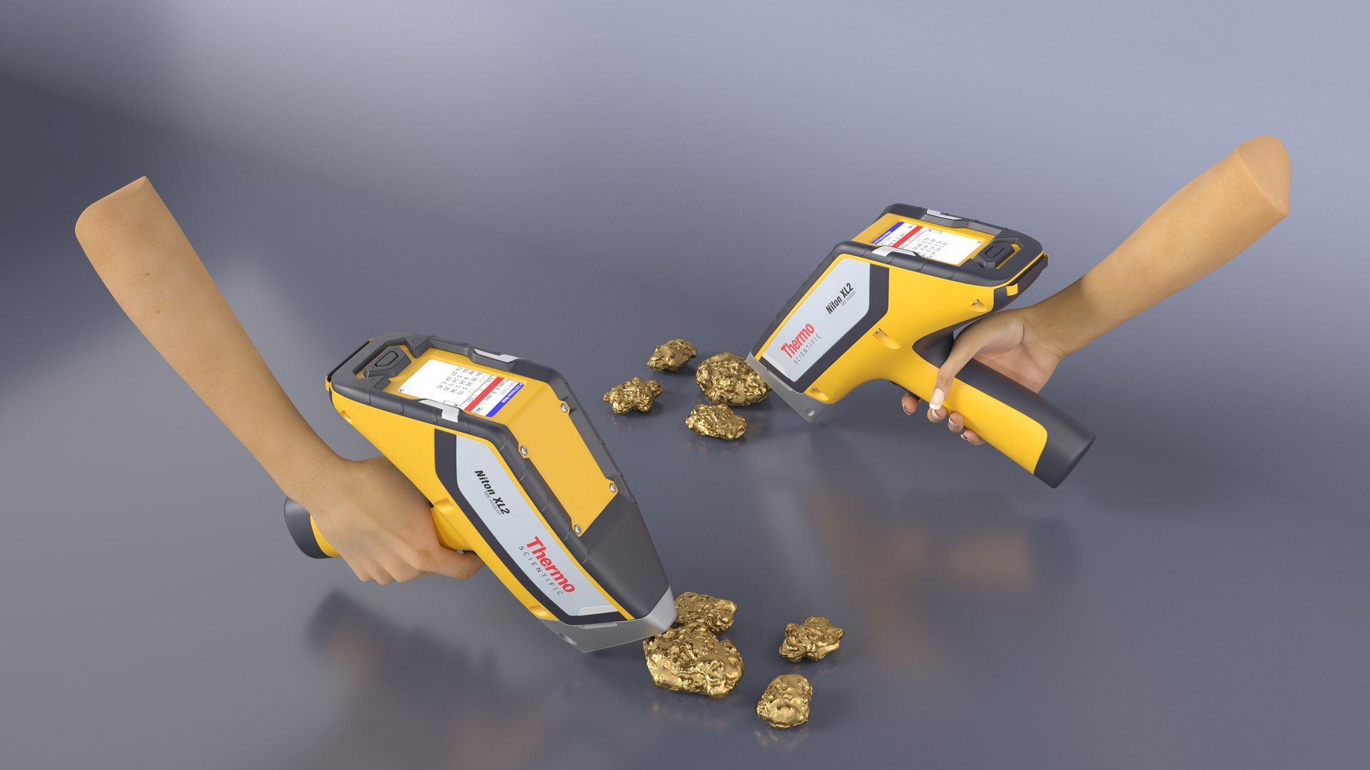 Thermo Scientific Niton XL2 XRF Metal Tester Gold 3D Model - TurboSquid ...