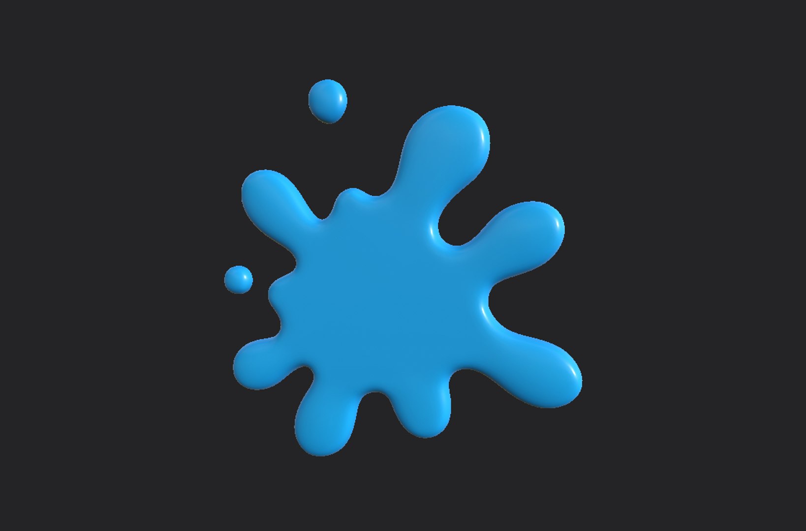 3D Cartoon Splash Model - TurboSquid 1600661