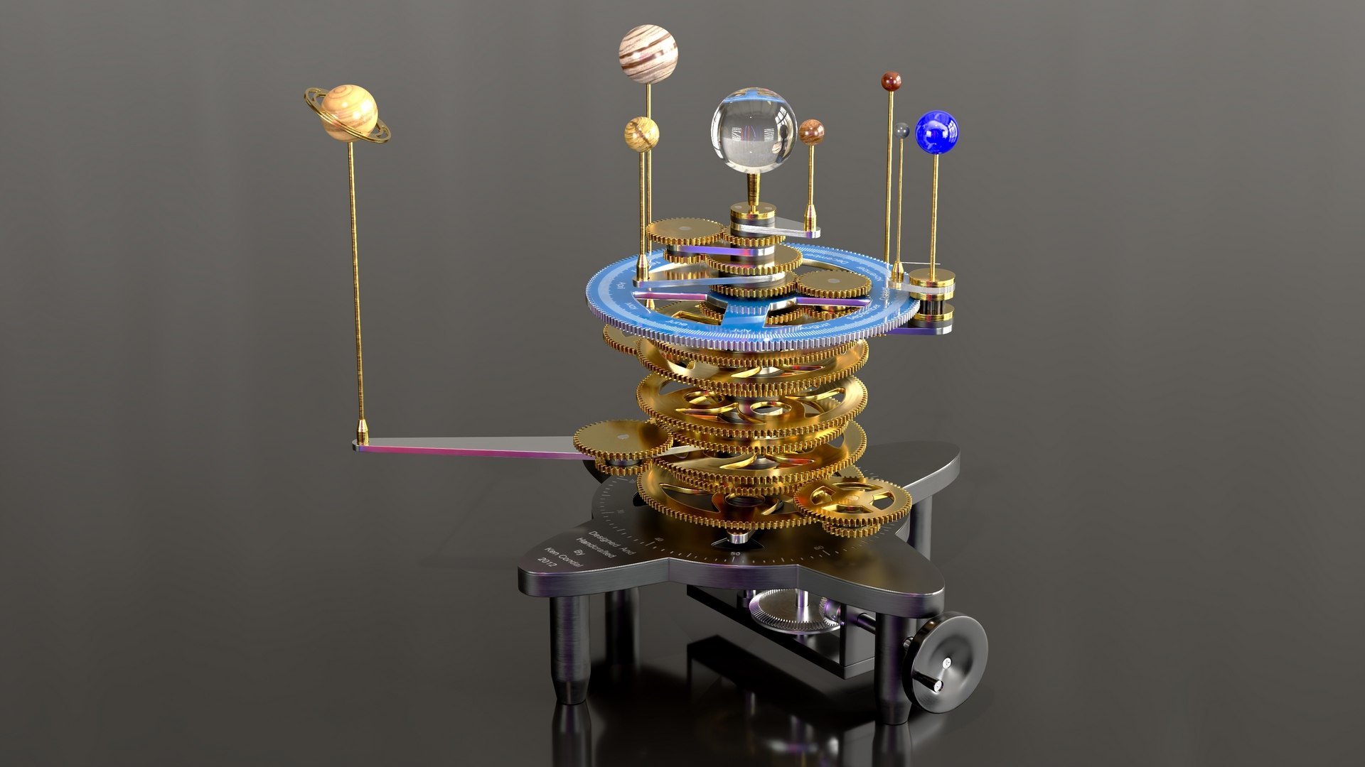 Mechanical Orrery Model - TurboSquid 2302486