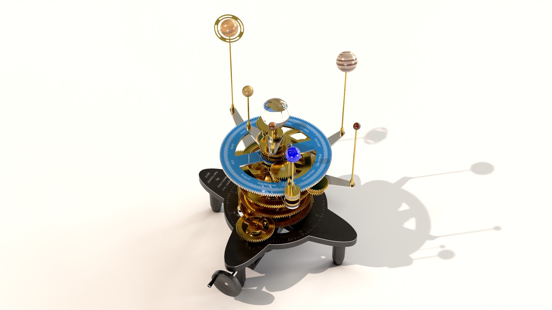 Mechanical Orrery Model - TurboSquid 2302486