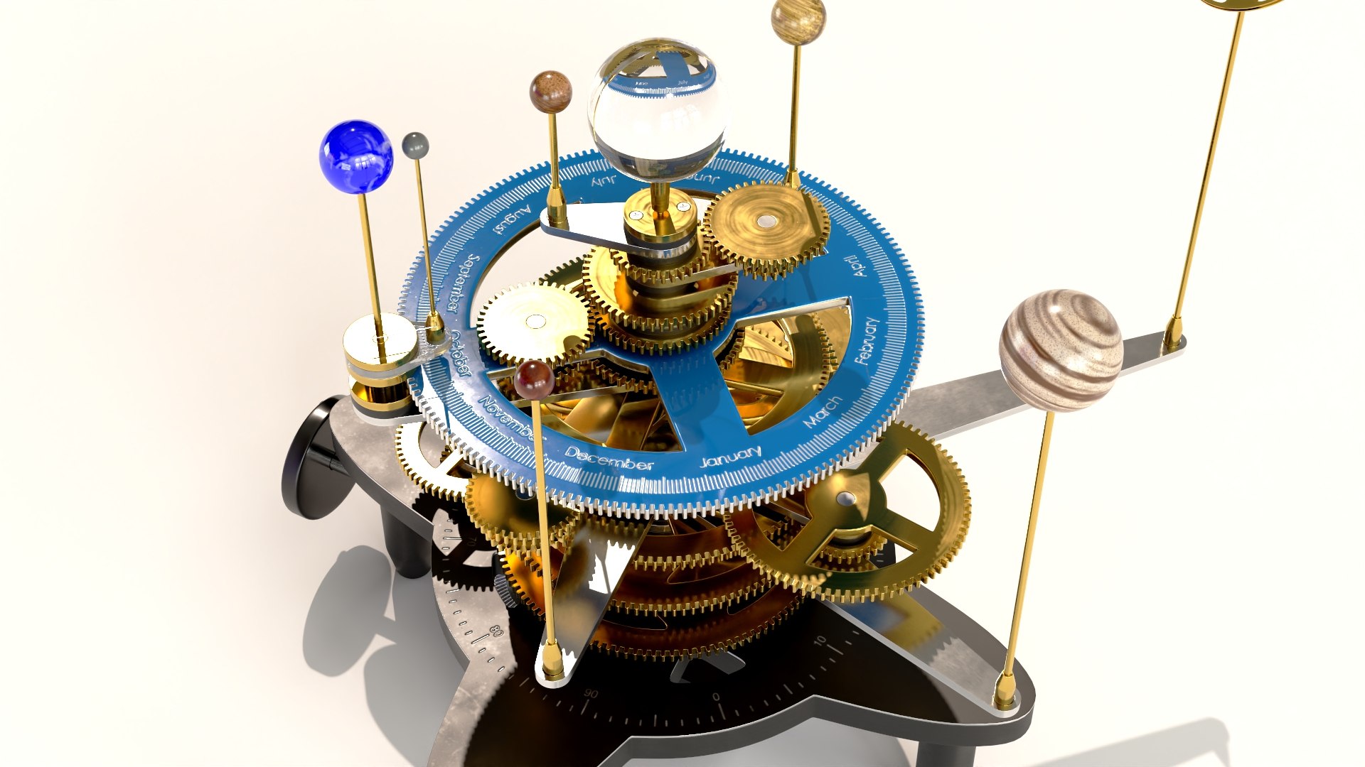 Mechanical Orrery Model - TurboSquid 2302486