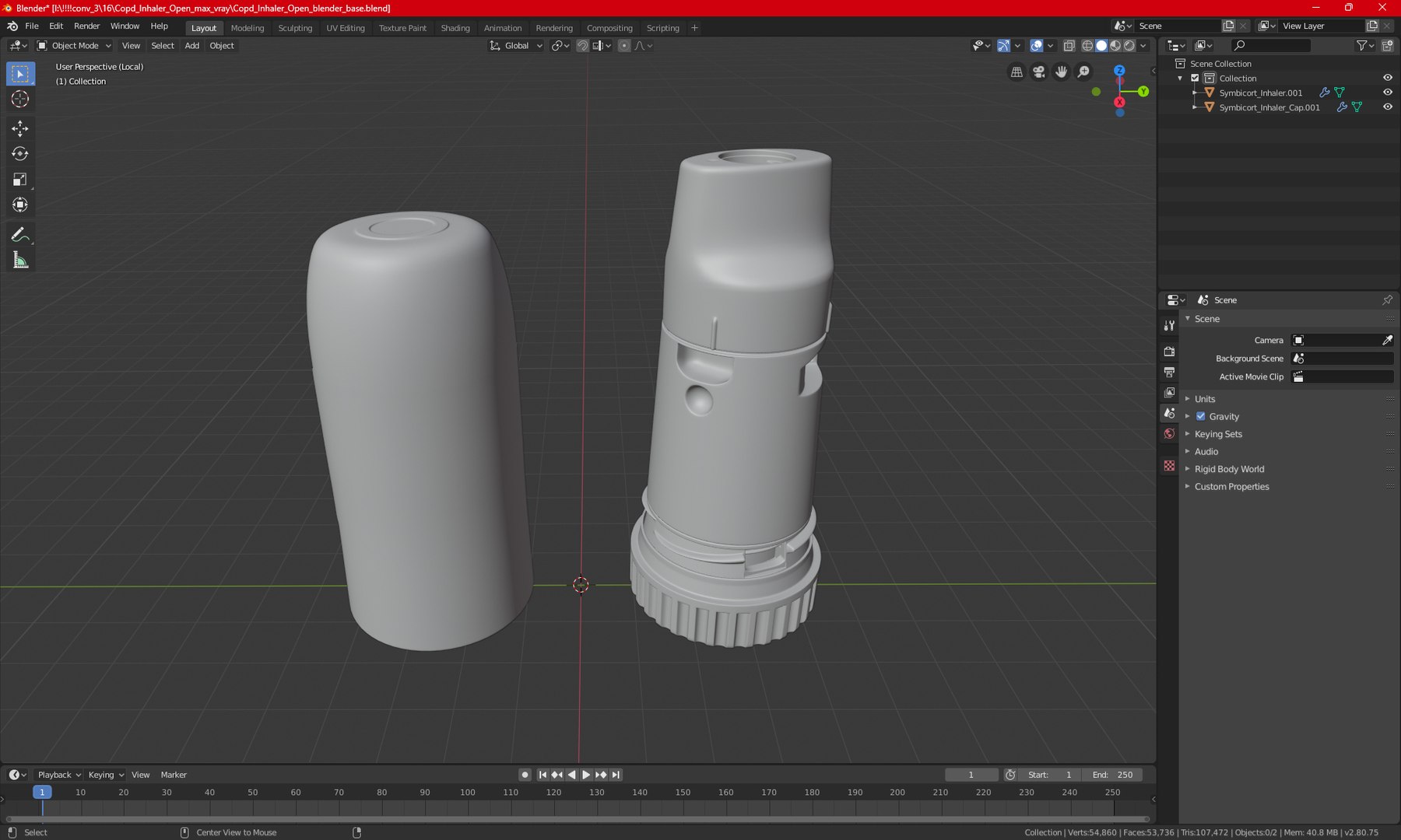 3D Copd Inhaler Open - TurboSquid 2181264