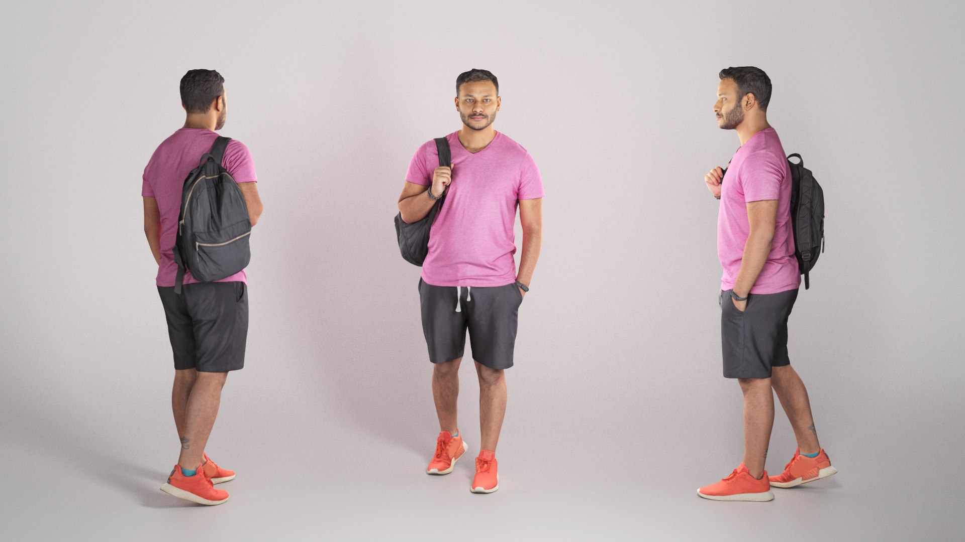 3D Man In Sports Style Standing 230 - TurboSquid 2078108