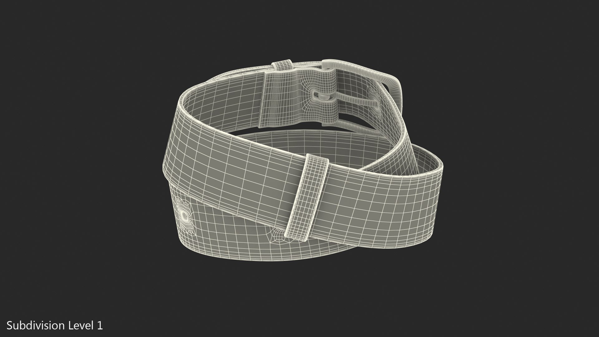 Black Leather Belt 3D Model - TurboSquid 1456078