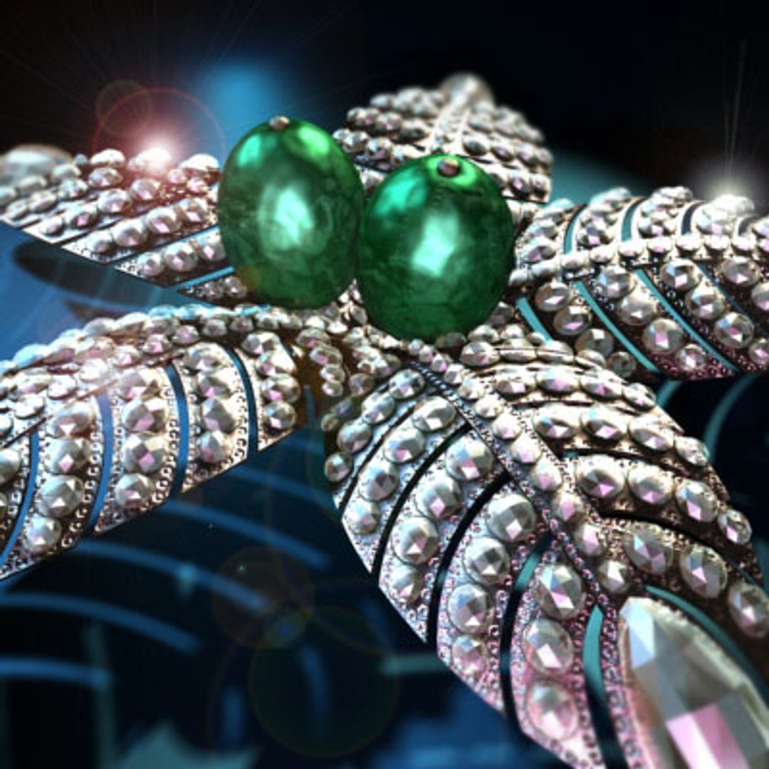 3d Ottoman Brooch Model