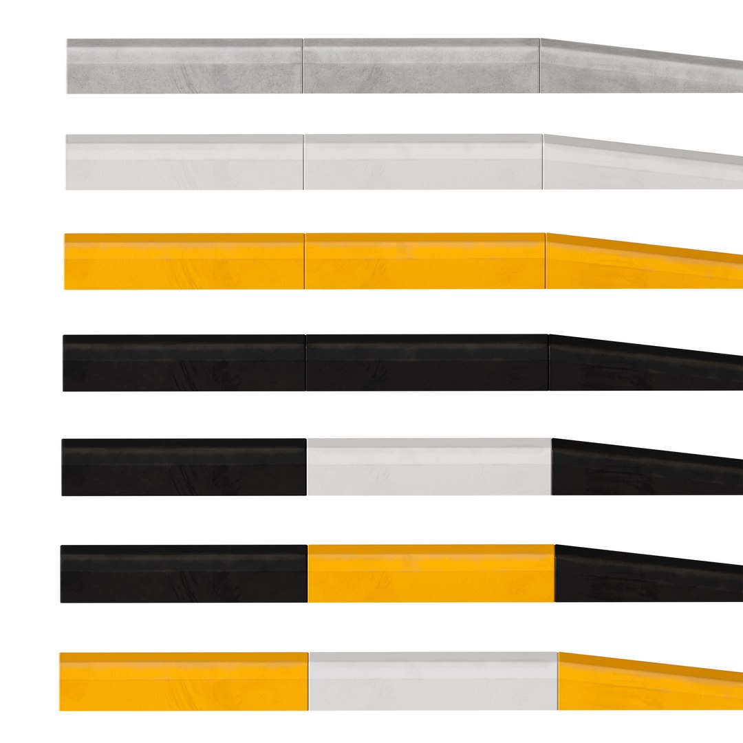 3D Curb Set - TurboSquid 2030669