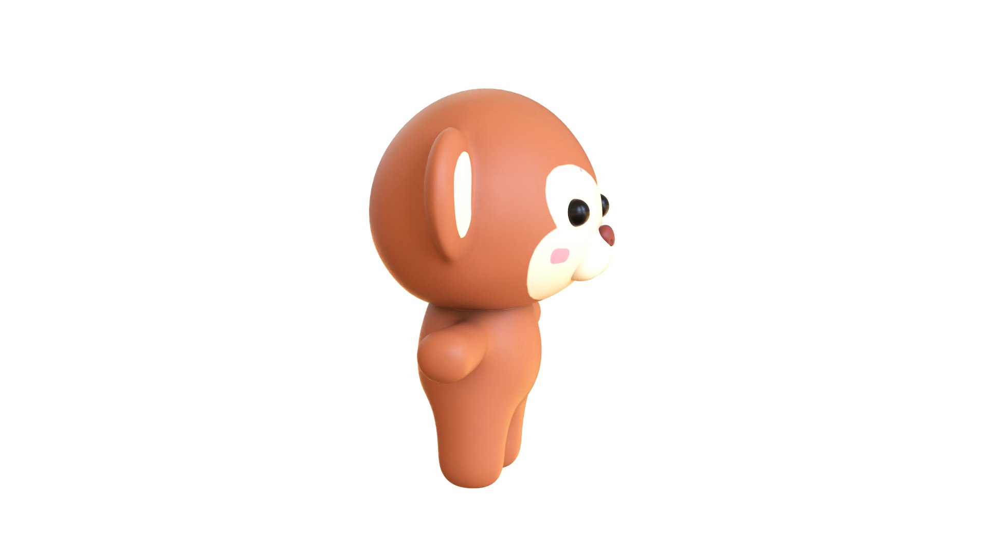 3D Model Character008 Chubby Monkey - TurboSquid 2341958