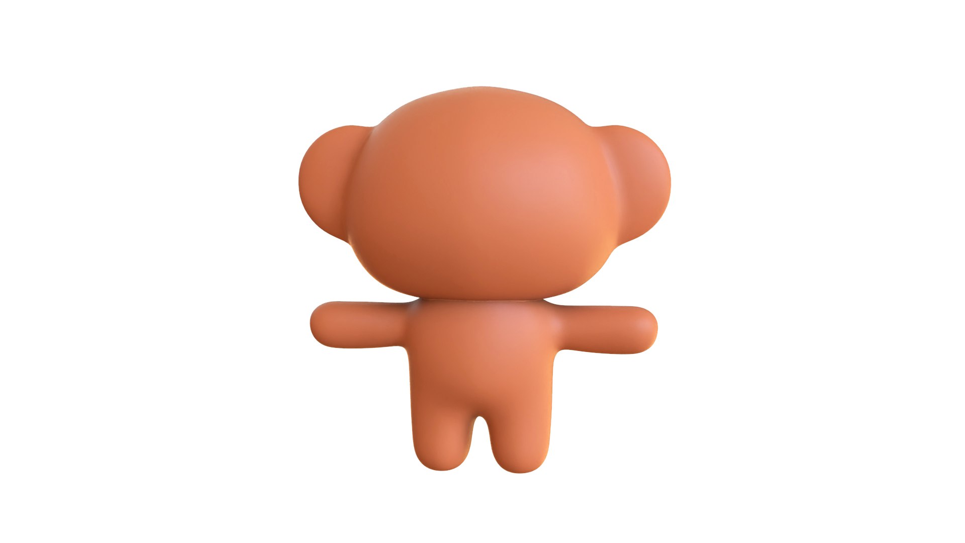 3D Model Character008 Chubby Monkey - TurboSquid 2341958
