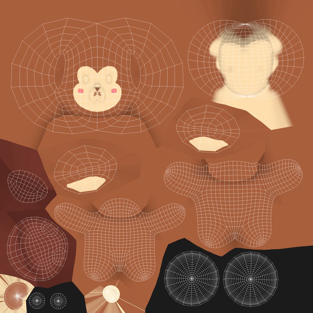 3D Model Character008 Chubby Monkey - TurboSquid 2341958