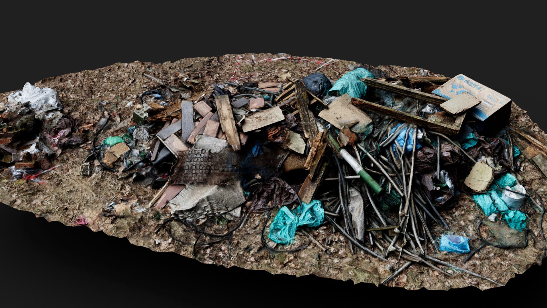 3D Model Garbage Pile Mixed Trash PBR Photogrammetry - TurboSquid 2390173