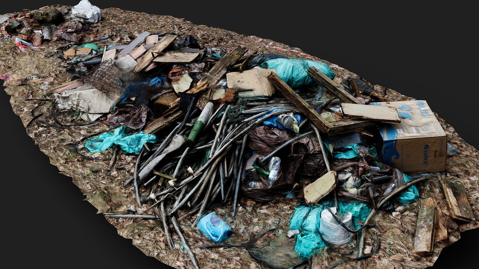 3D Model Garbage Pile Mixed Trash PBR Photogrammetry - TurboSquid 2390173