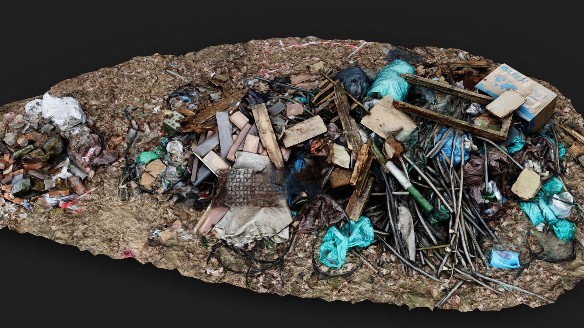 3D Model Garbage Pile Mixed Trash PBR Photogrammetry - TurboSquid 2390173