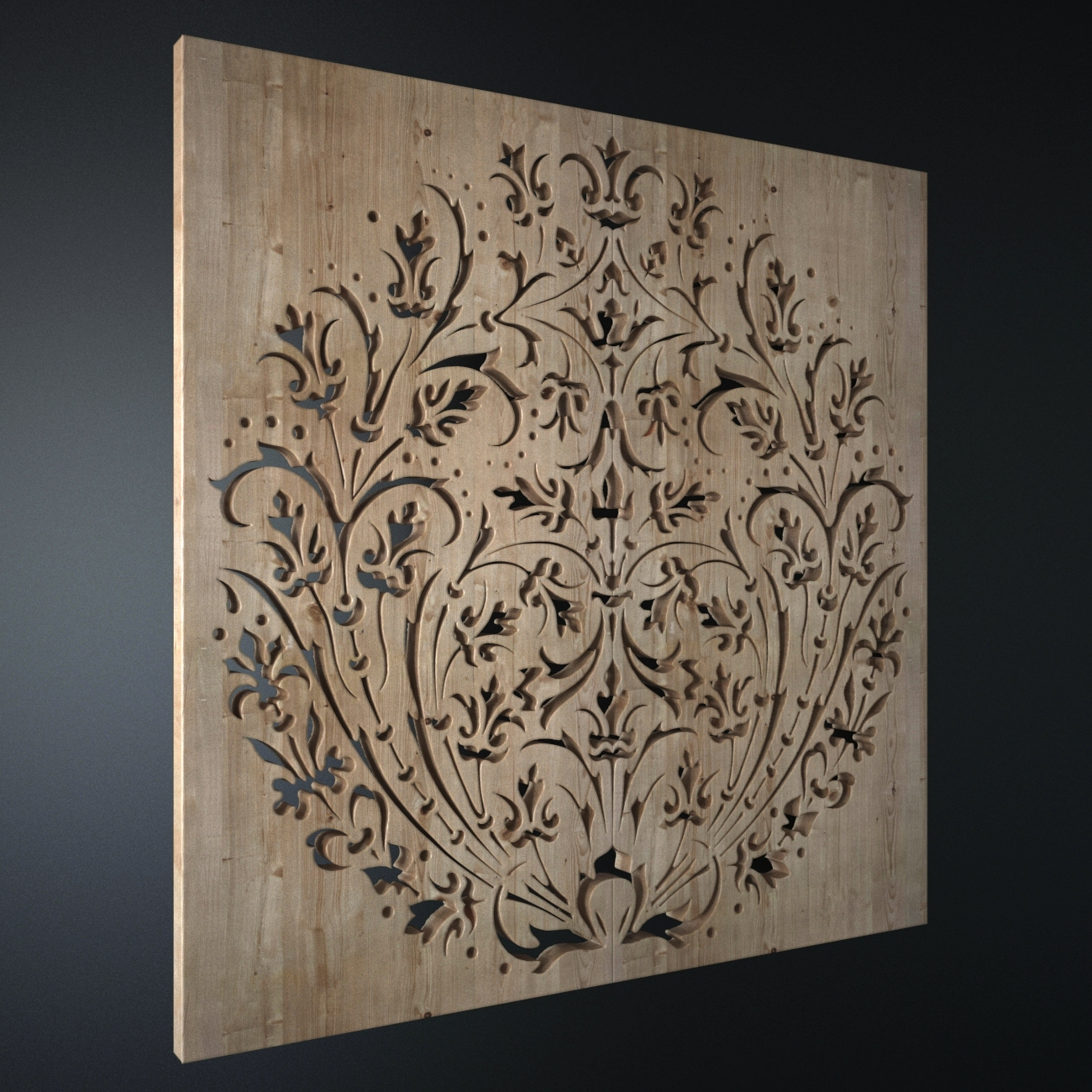 3dsmax decorative laser cutting pattern