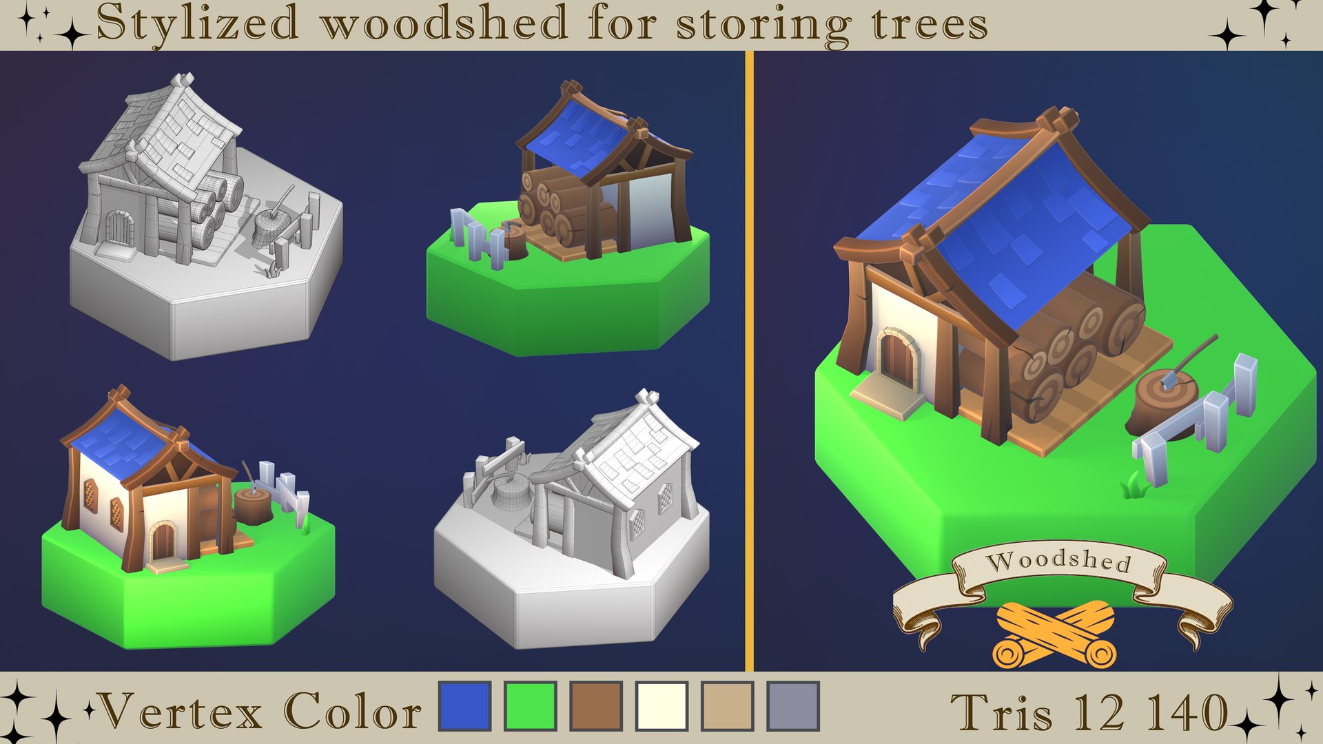 Stylized Village 3D Model - TurboSquid 2344605