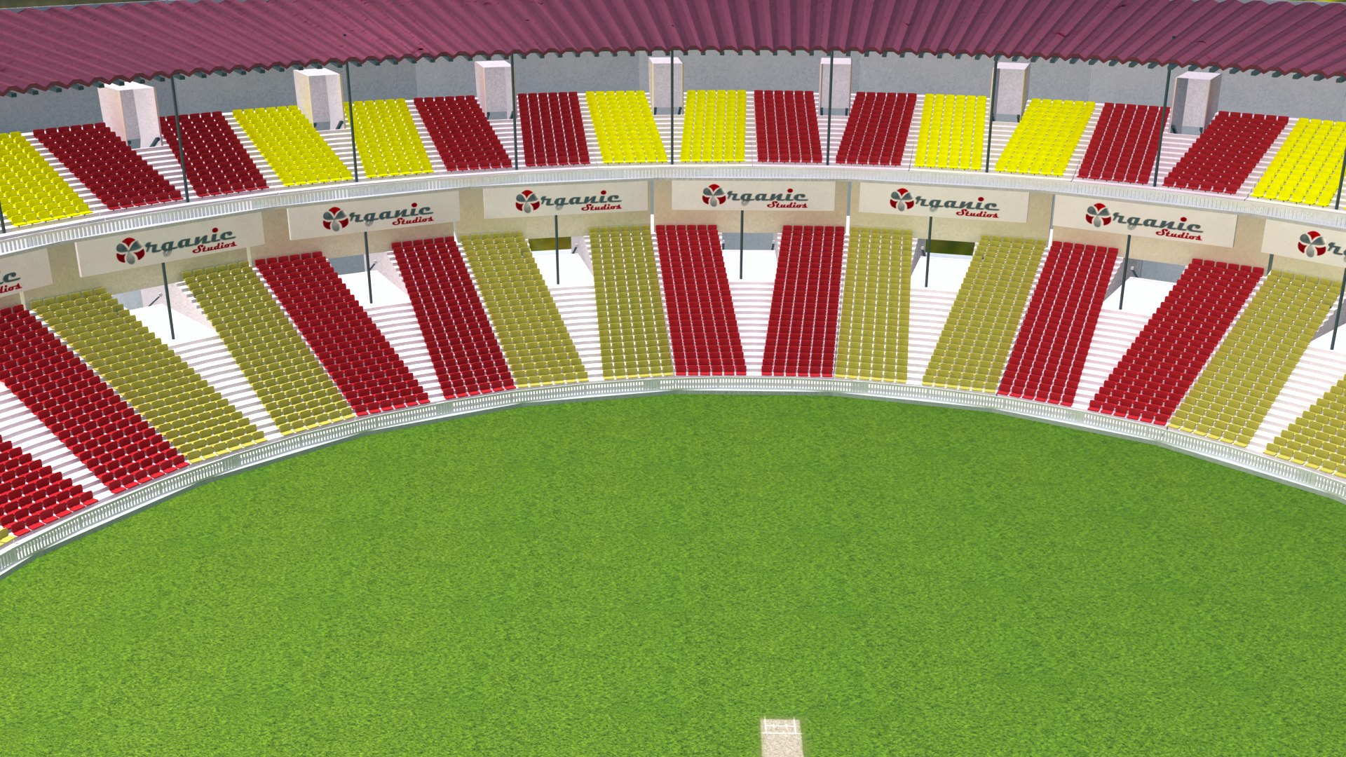 3D Model Cricket Stadium - TurboSquid 1307165
