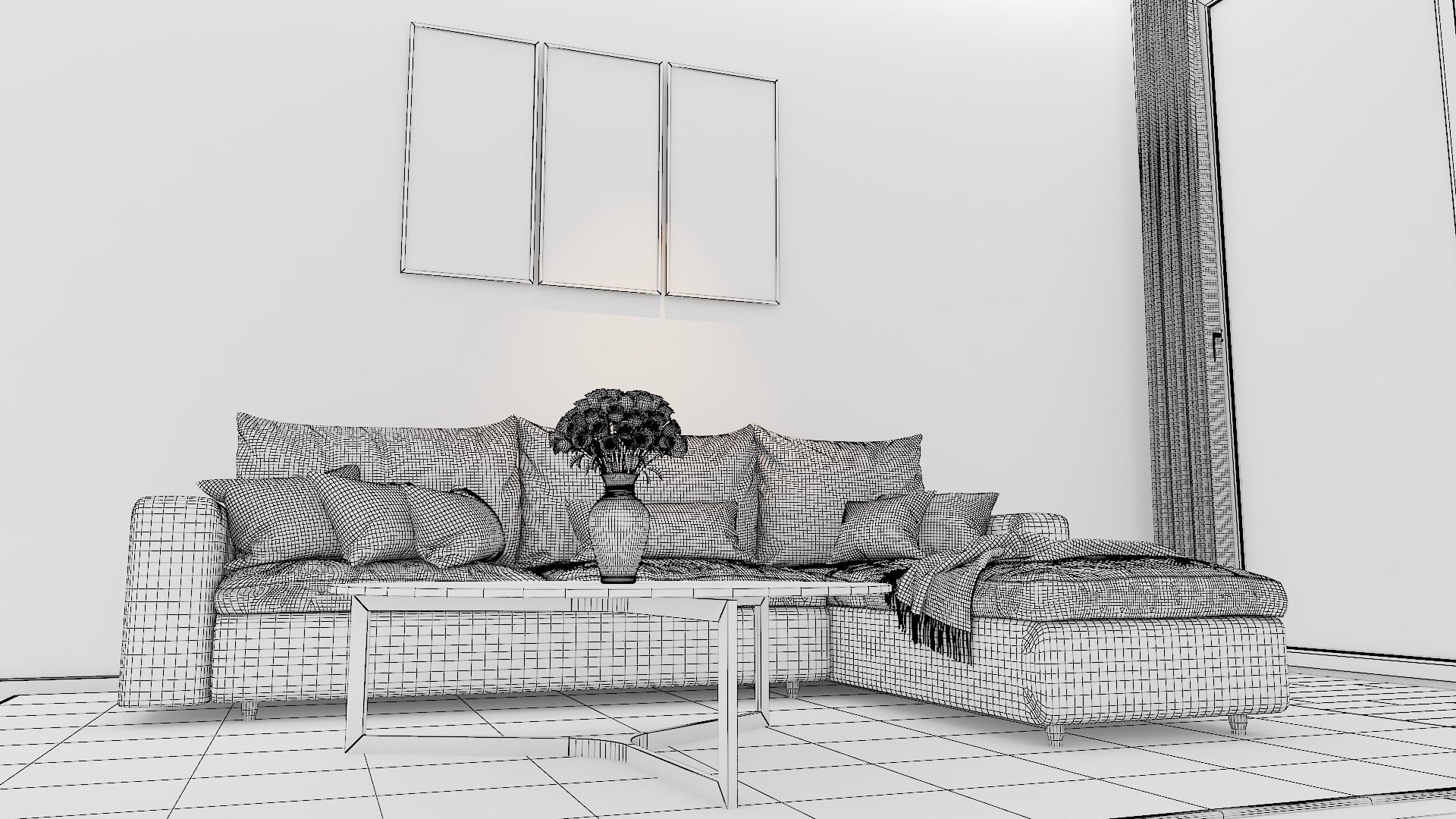 3D Living Room Architecture Interior - TurboSquid 1562804
