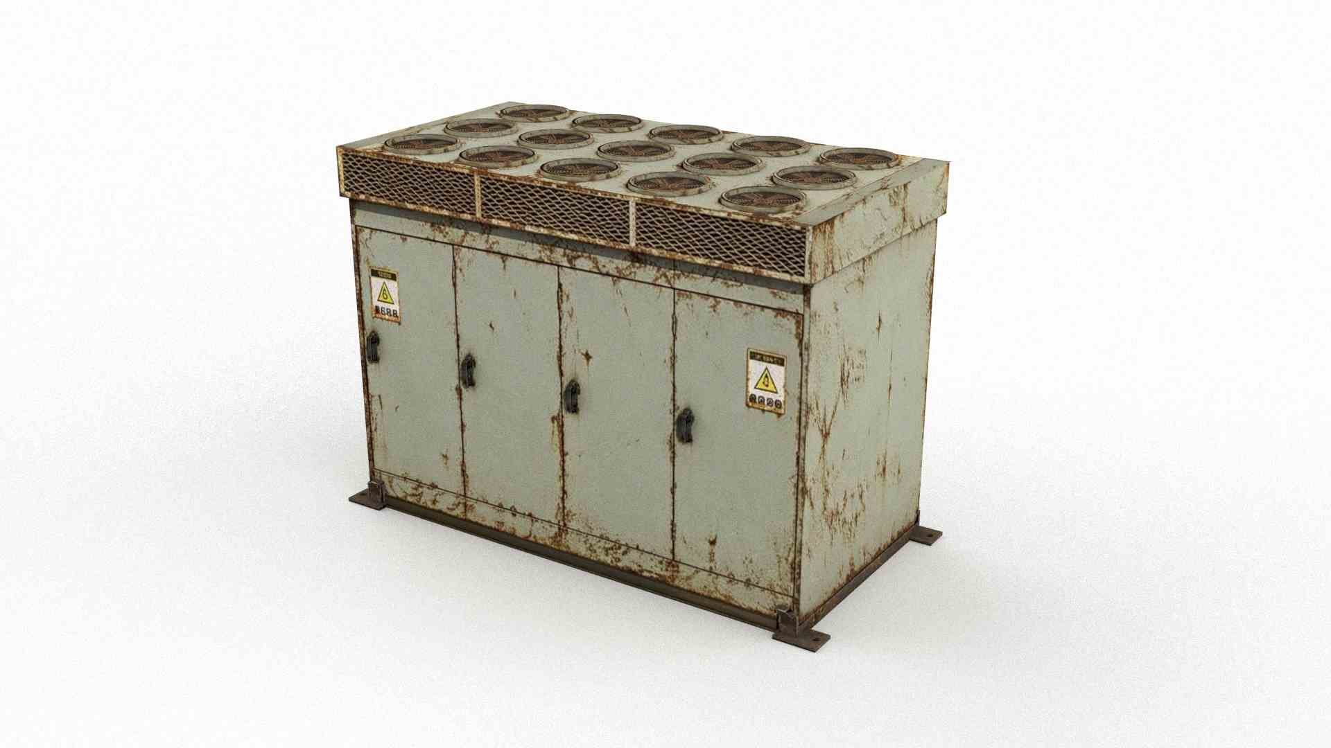 Industrial CoolingTower Cabinet 3D Model - TurboSquid 2575265