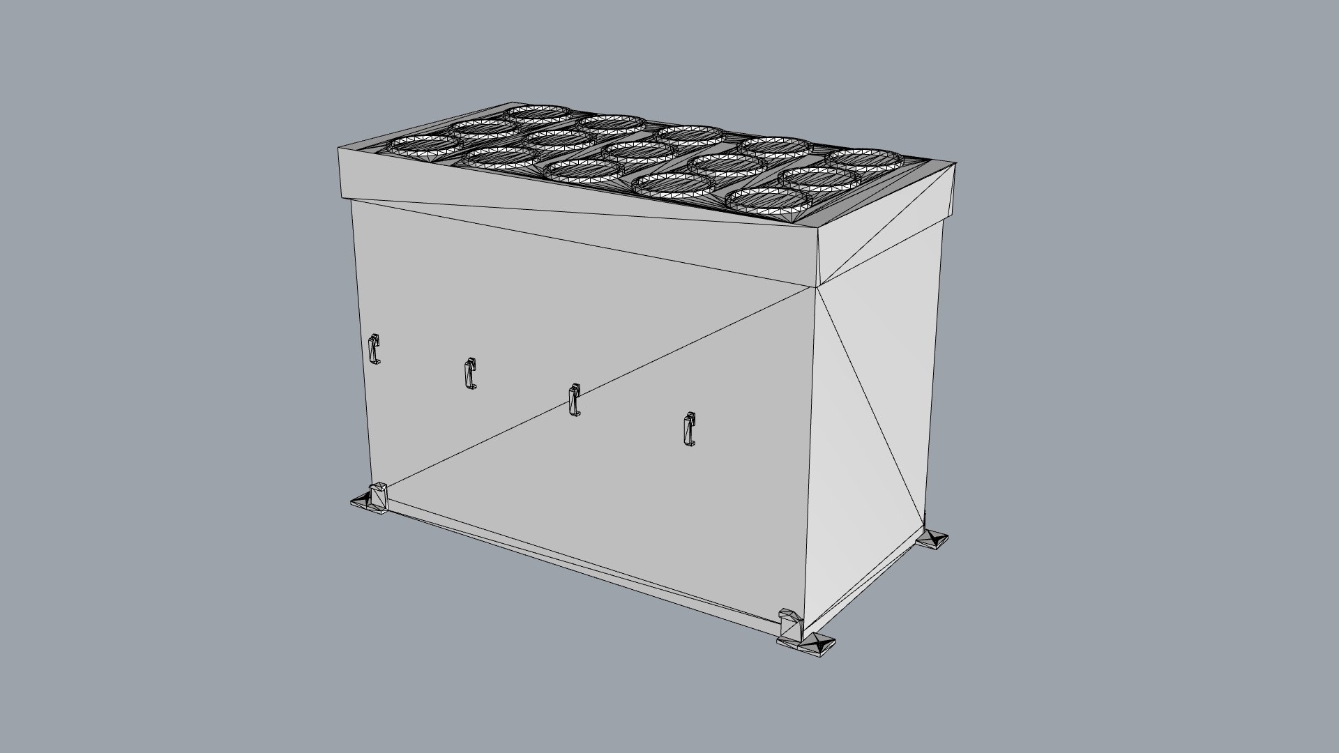 Industrial CoolingTower Cabinet 3D Model - TurboSquid 2575265