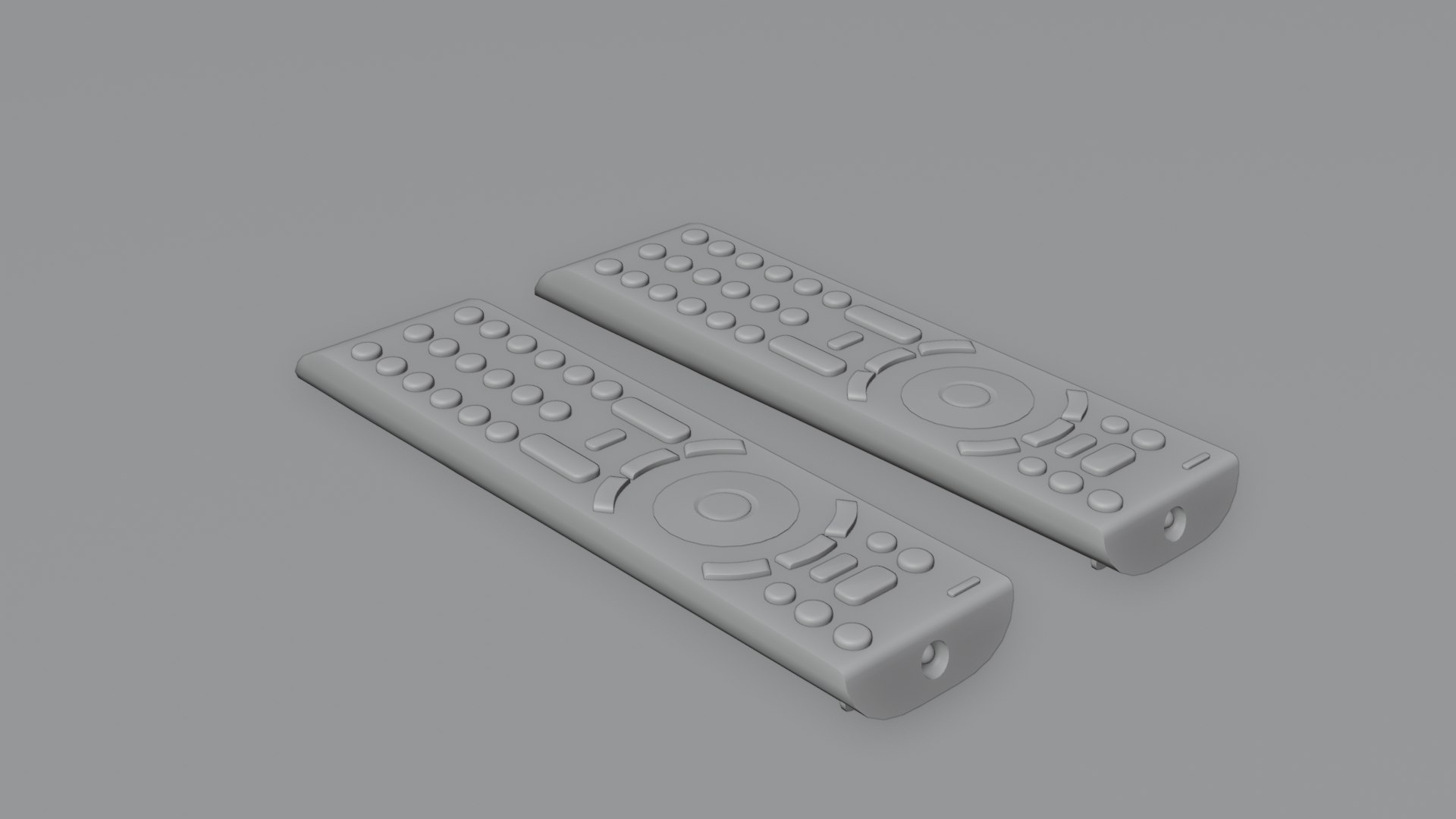 3D Large TV Remote with Distressed Version 4K - TurboSquid 1971933