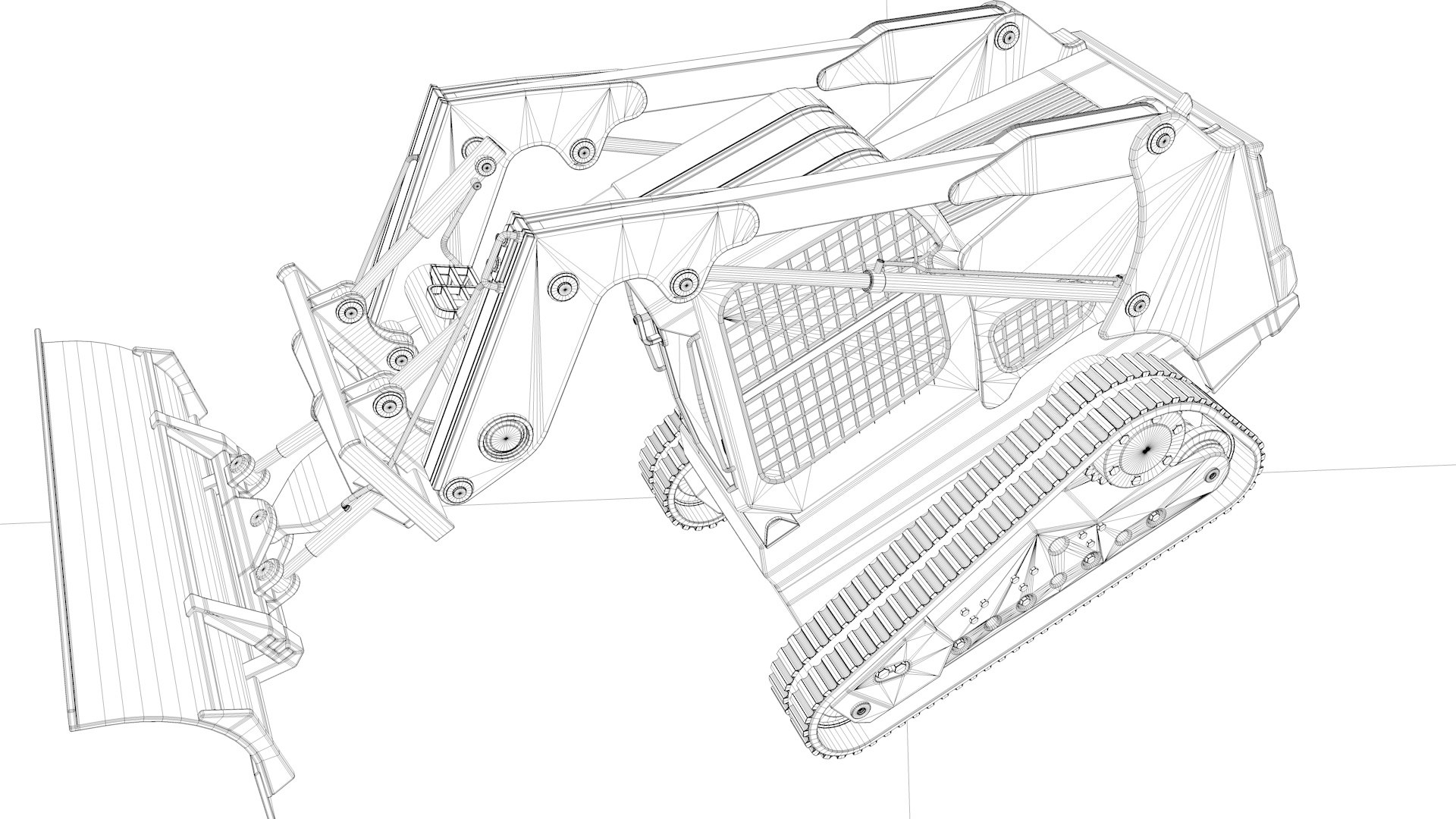 Compact Tracked Loader 3D - TurboSquid 2119812