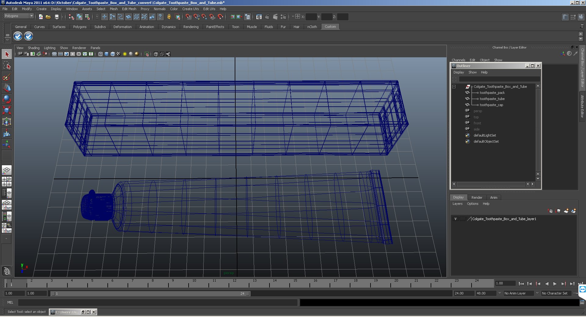 Colgate Toothpaste Box Tube Model - TurboSquid 1341311