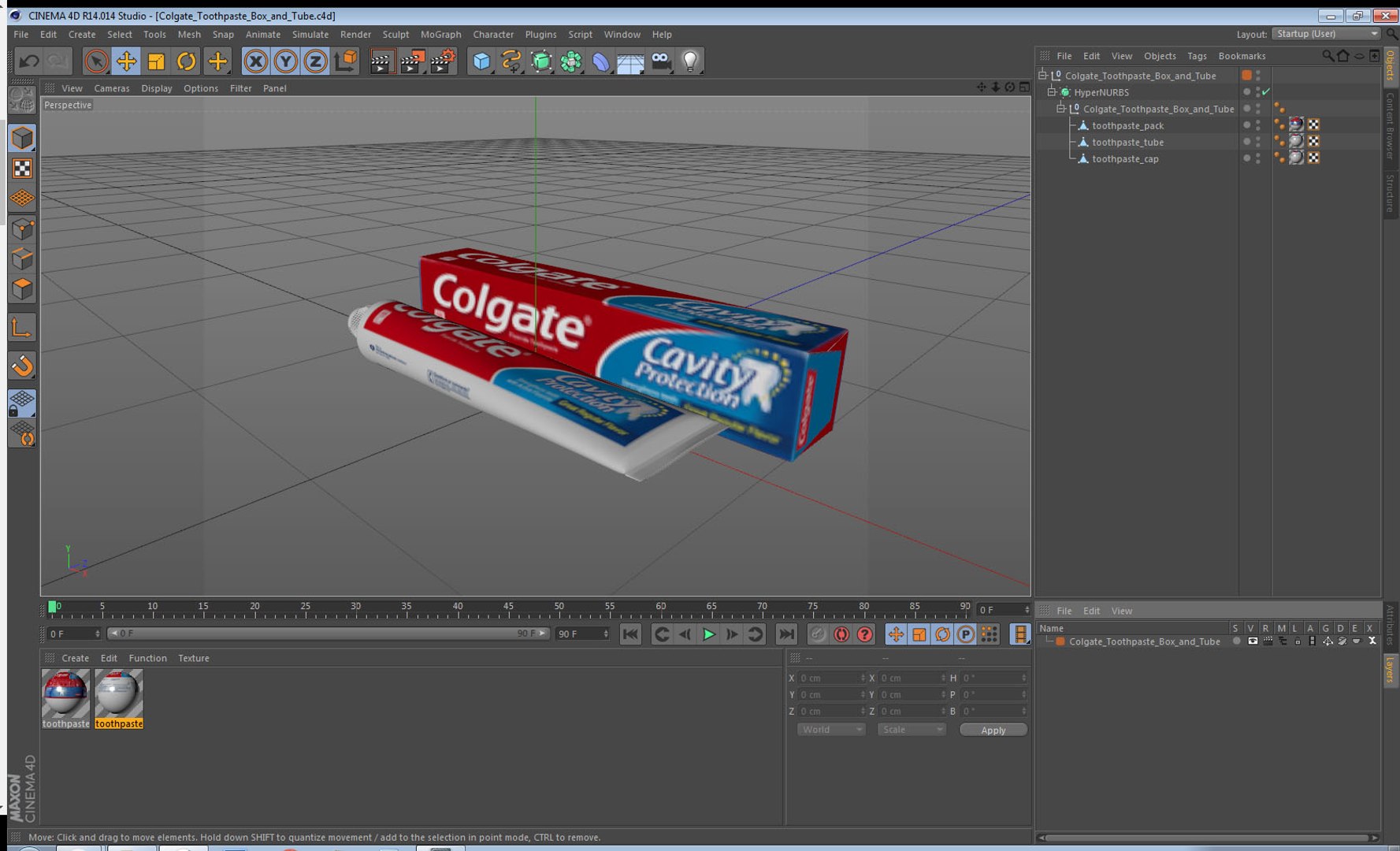 Colgate Toothpaste Box Tube Model - TurboSquid 1341311