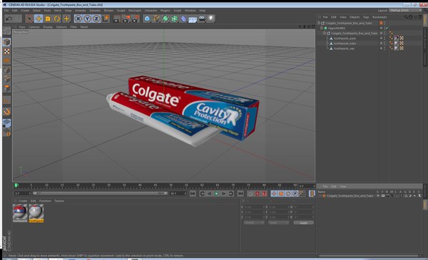 Colgate toothpaste box tube model - TurboSquid 1341311