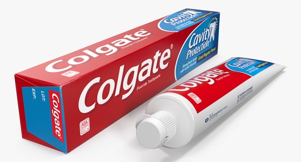 modelo 3d Colgate caja de pasta de dientes y tubo - TurboSquid 1341311