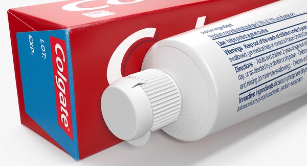 Colgate toothpaste box tube model - TurboSquid 1341311
