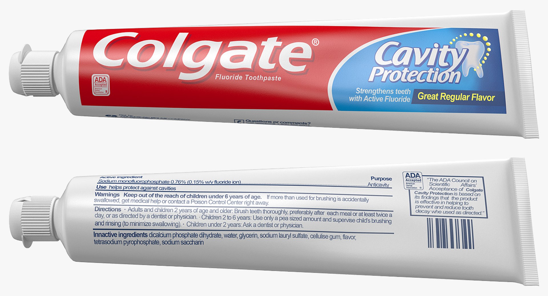 Colgate Toothpaste Box Tube Model - TurboSquid 1341311
