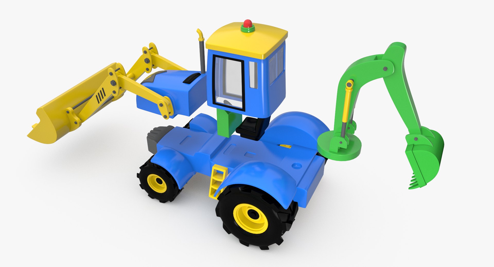 3D Toy Backhoe - TurboSquid 1165898