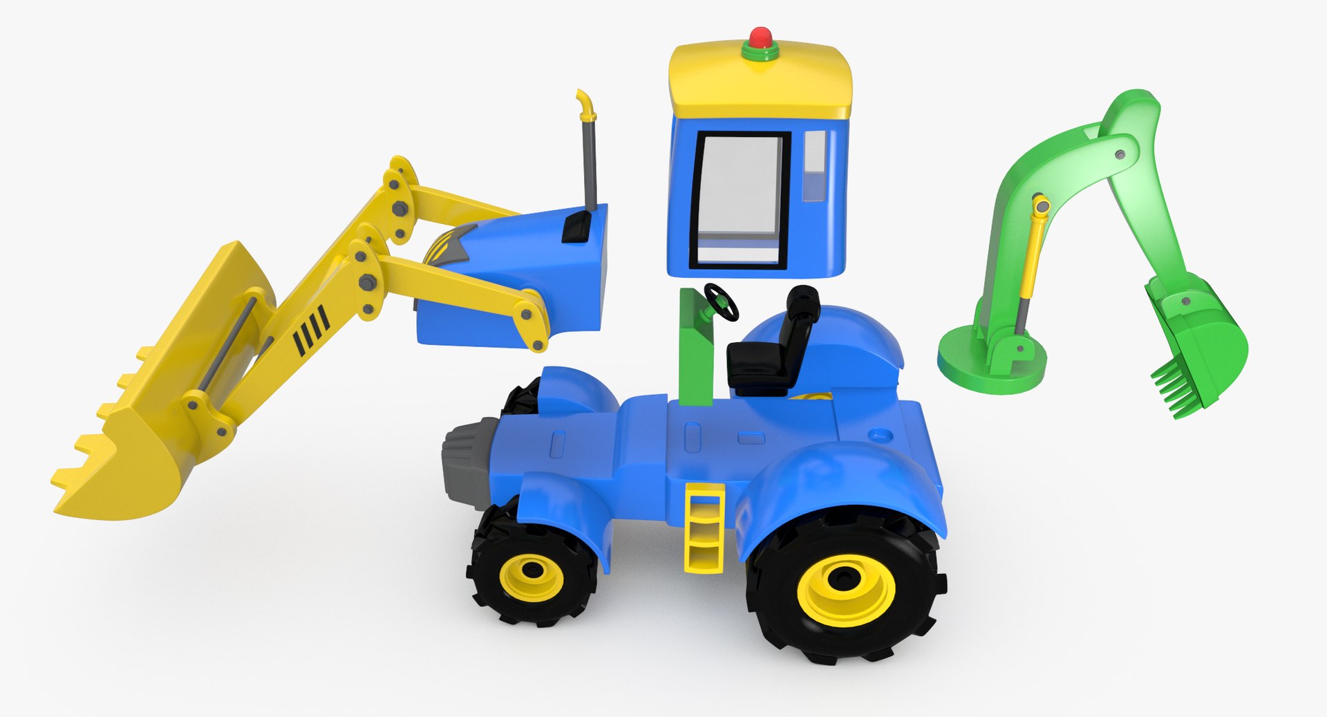 3D Toy Backhoe - TurboSquid 1165898