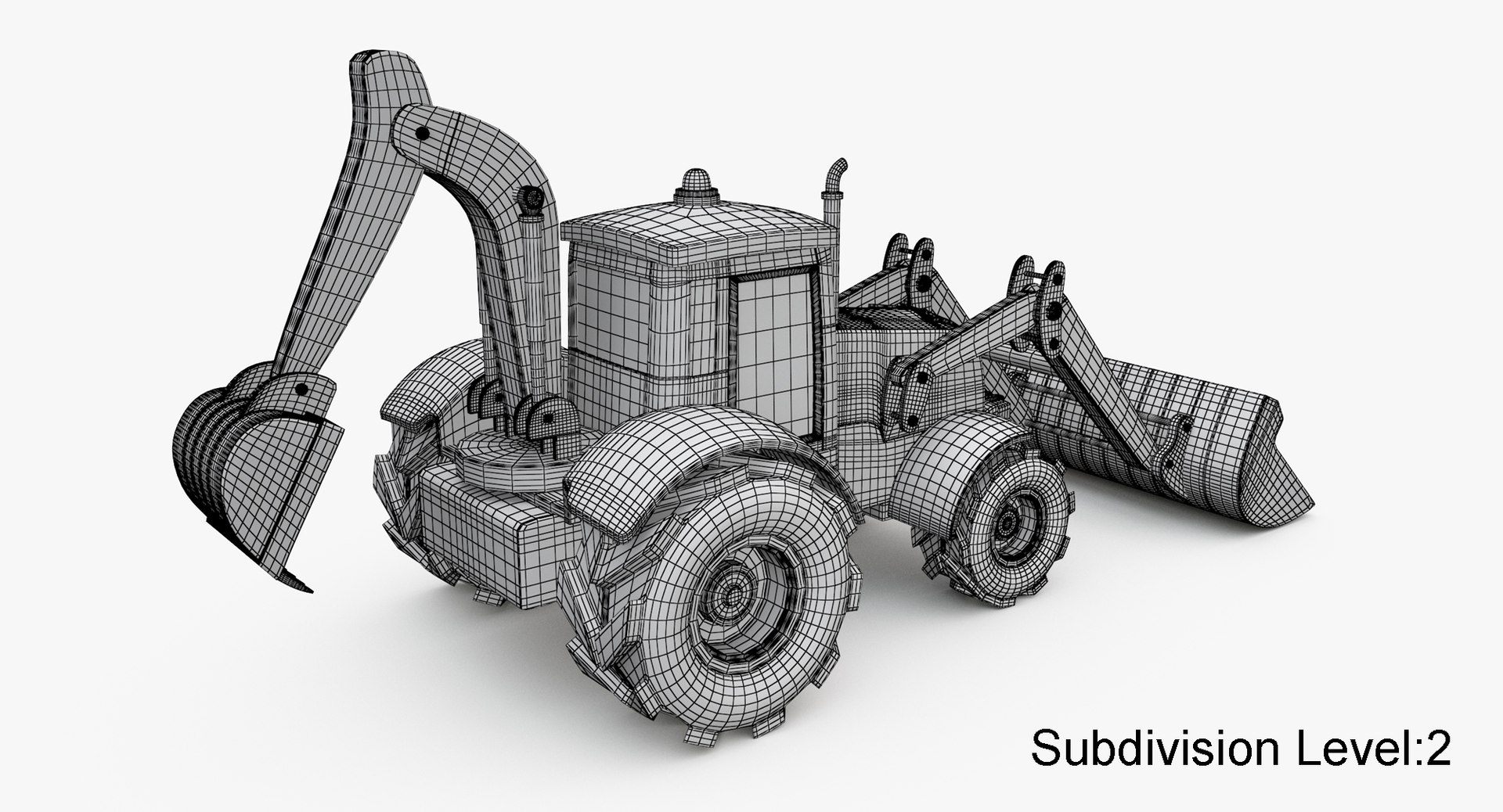 3D Toy Backhoe - TurboSquid 1165898