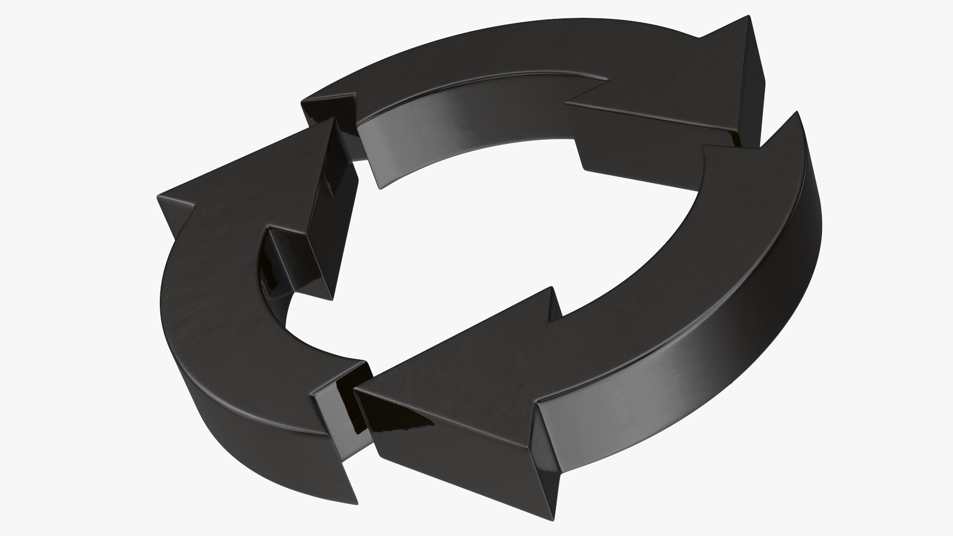 3D Circular Arrows Symbol - TurboSquid 1693766