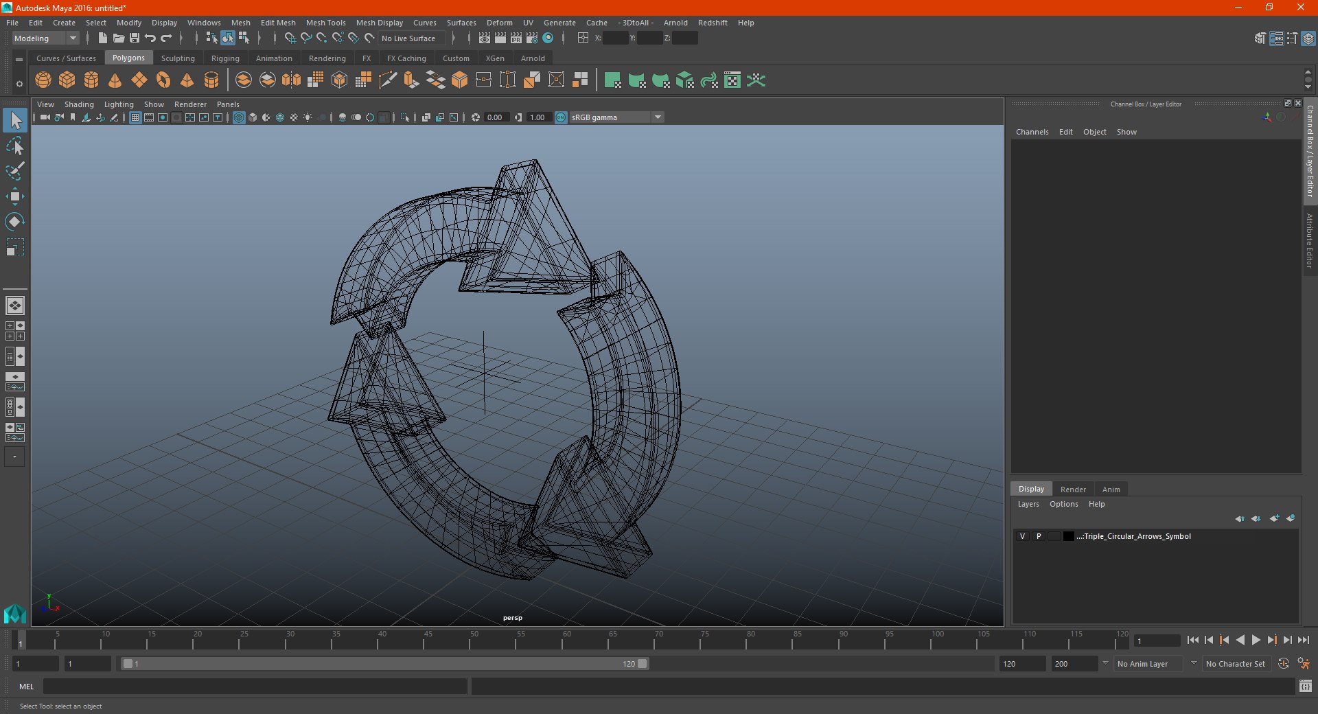 3D Circular Arrows Symbol - TurboSquid 1693766