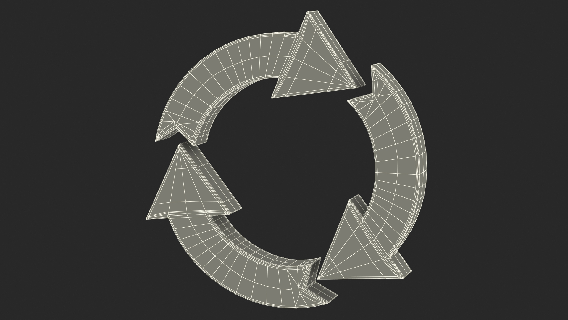 3D Circular Arrows Symbol - TurboSquid 1693766
