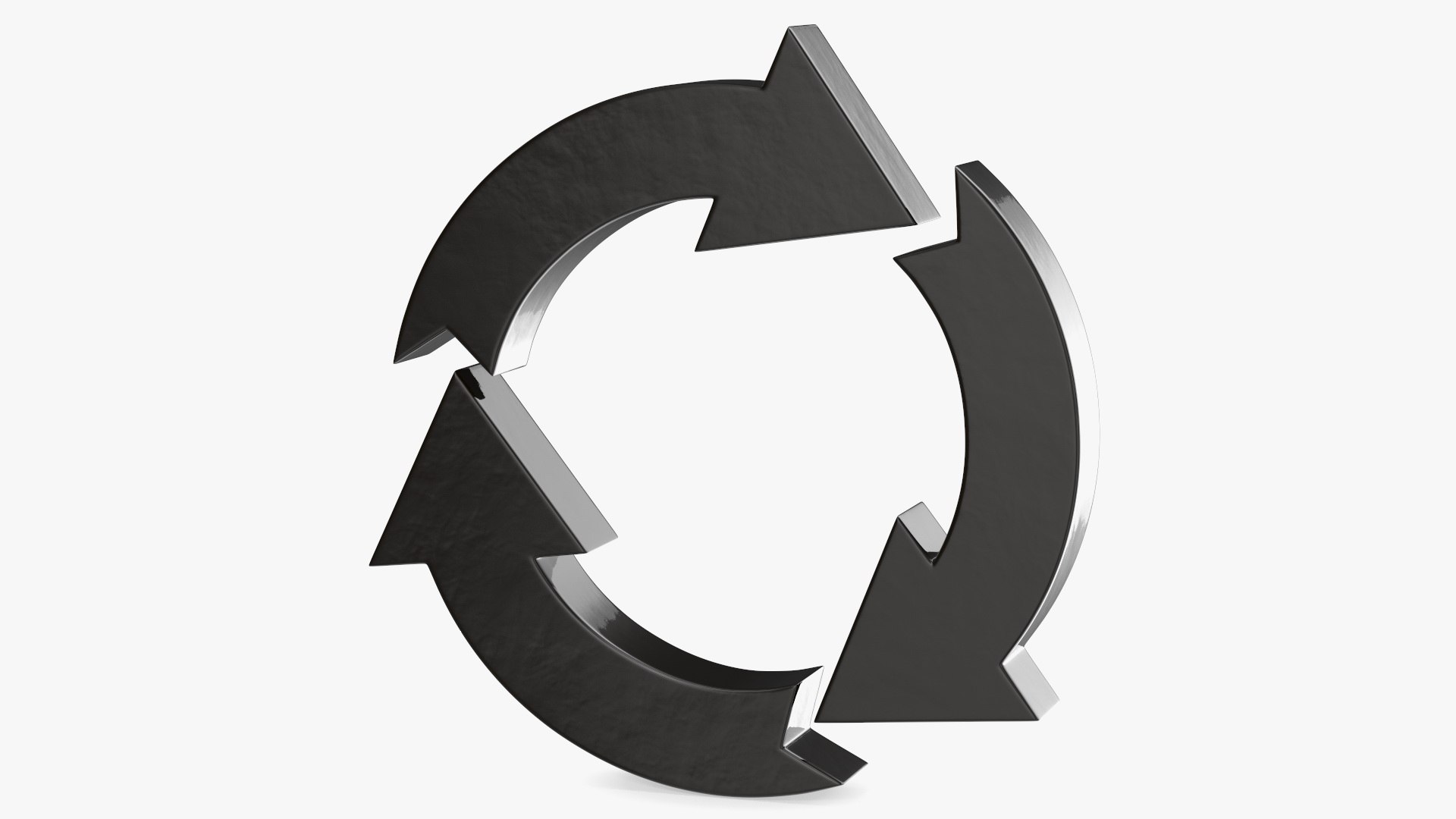 3D circular arrows symbol - TurboSquid 1693766