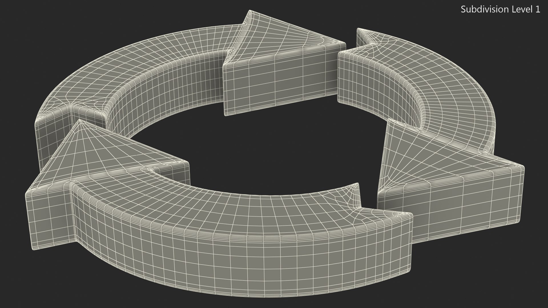 3D Circular Arrows Symbol - TurboSquid 1693766