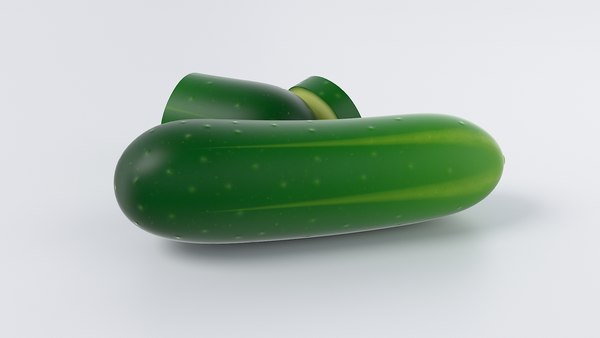 modelo 3d Cartoon Cucumber - TurboSquid 2070335