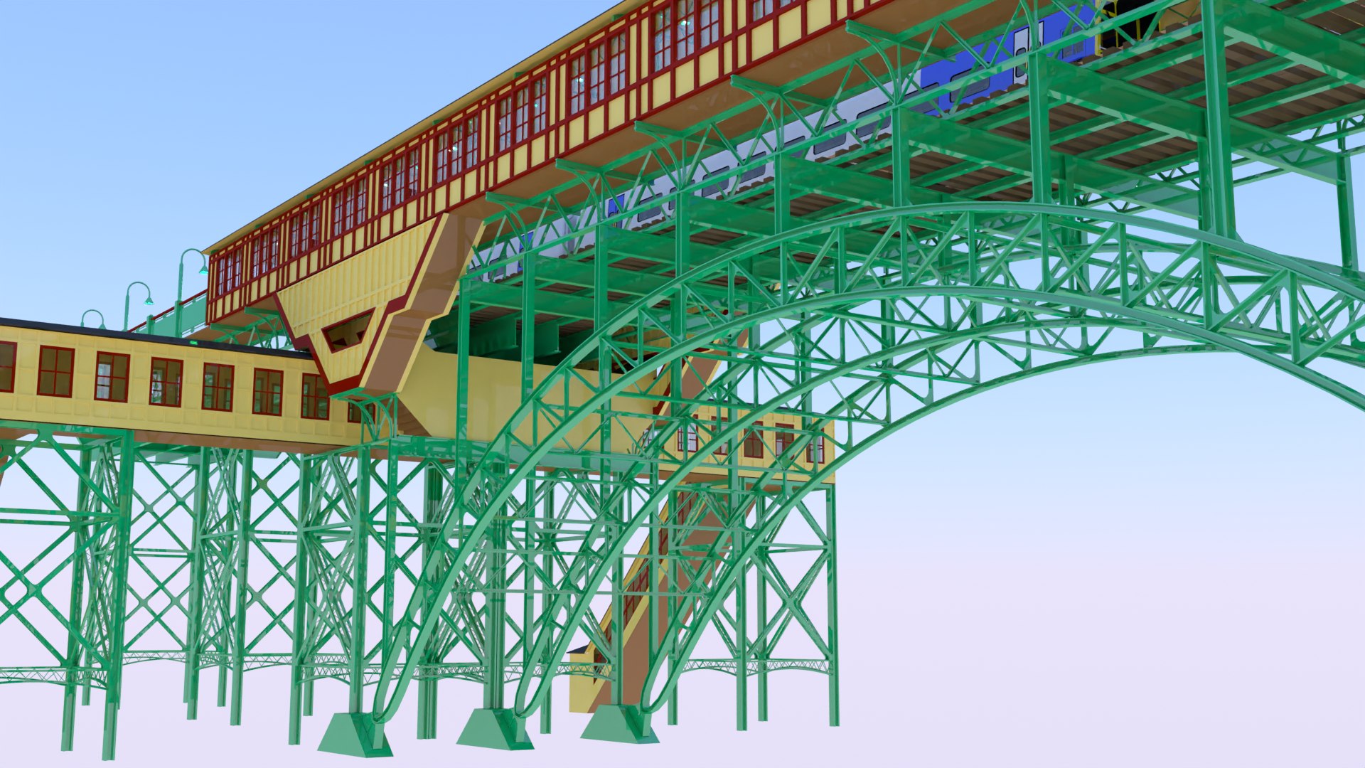 British Railway Station 3D Model - TurboSquid 2309341