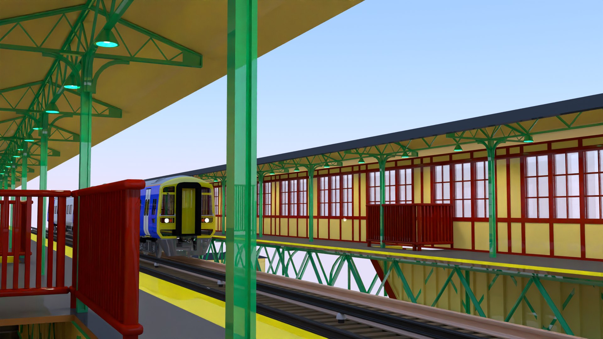British Railway Station 3D Model - TurboSquid 2309341