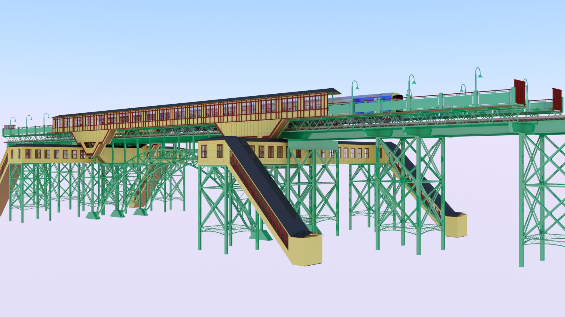 British Railway Station 3D Model - TurboSquid 2309341