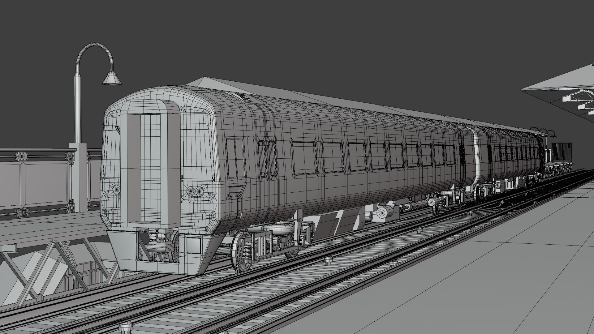 British Railway Station 3D Model - TurboSquid 2309341