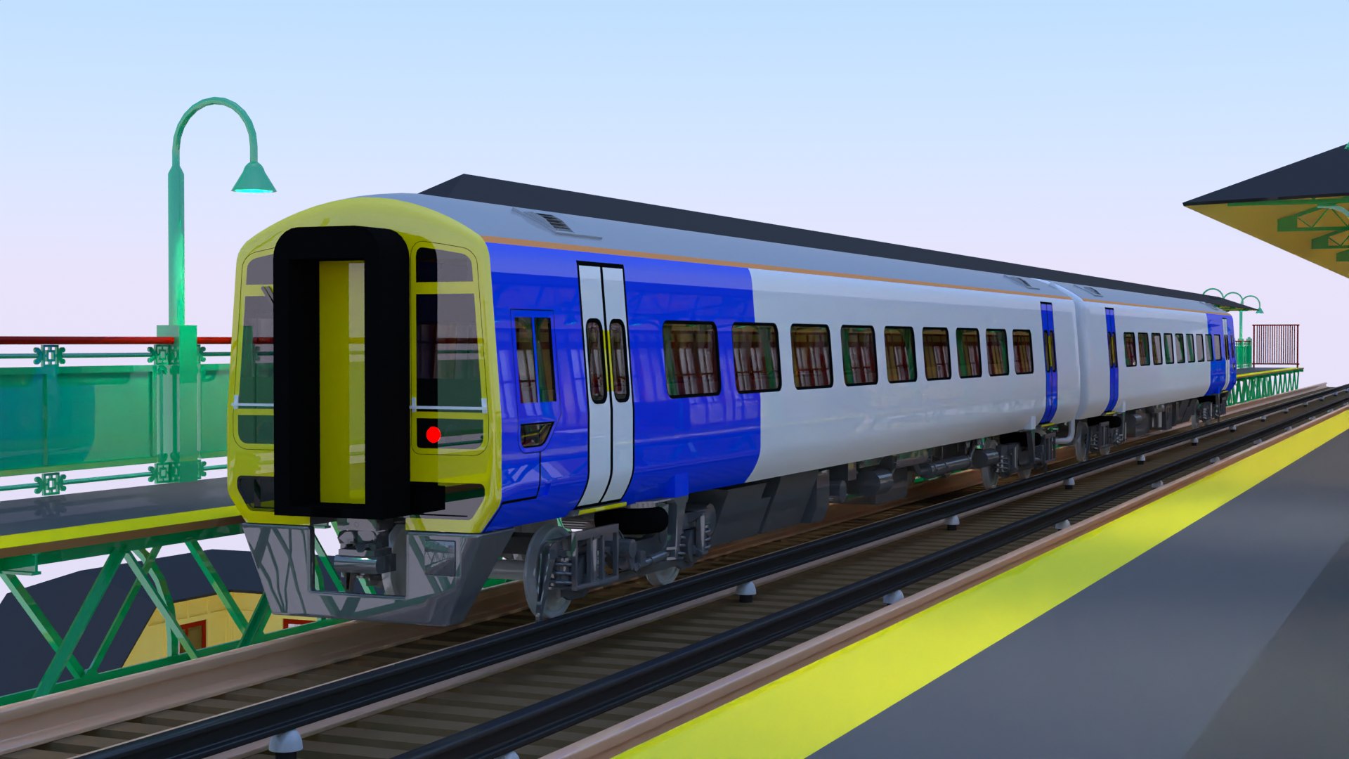 British Railway Station 3D Model - TurboSquid 2309341