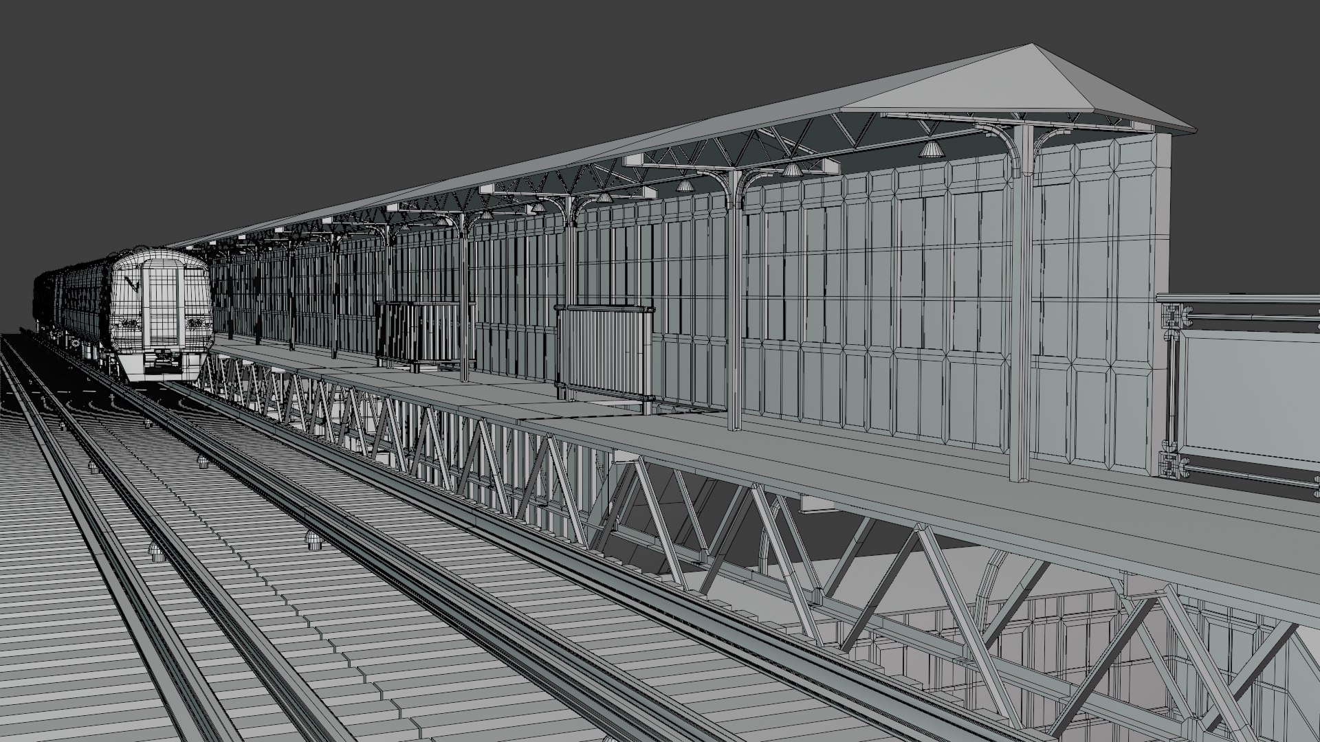 British Railway Station 3D Model - TurboSquid 2309341