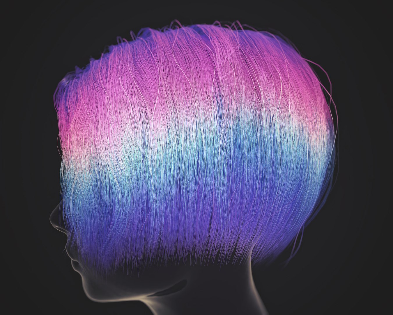 RealTime Kare Hairstyle 1 Color 4 3D Model - TurboSquid 1923913