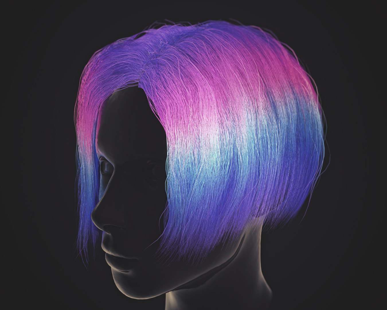 RealTime Kare Hairstyle 1 Color 4 3D Model - TurboSquid 1923913