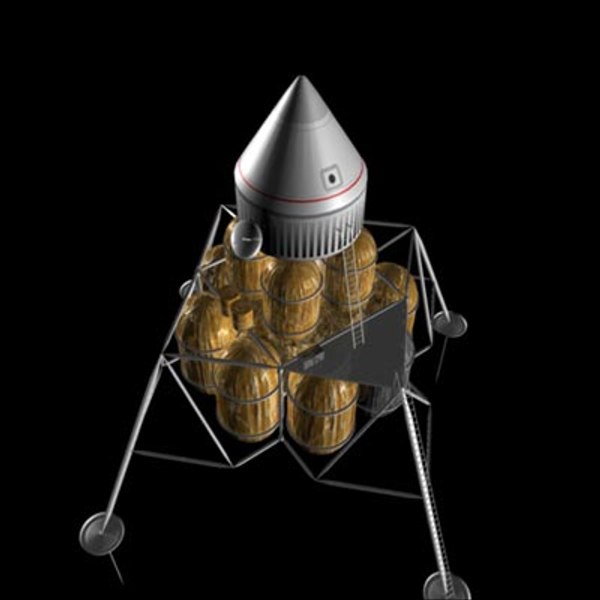 3d model lunar module