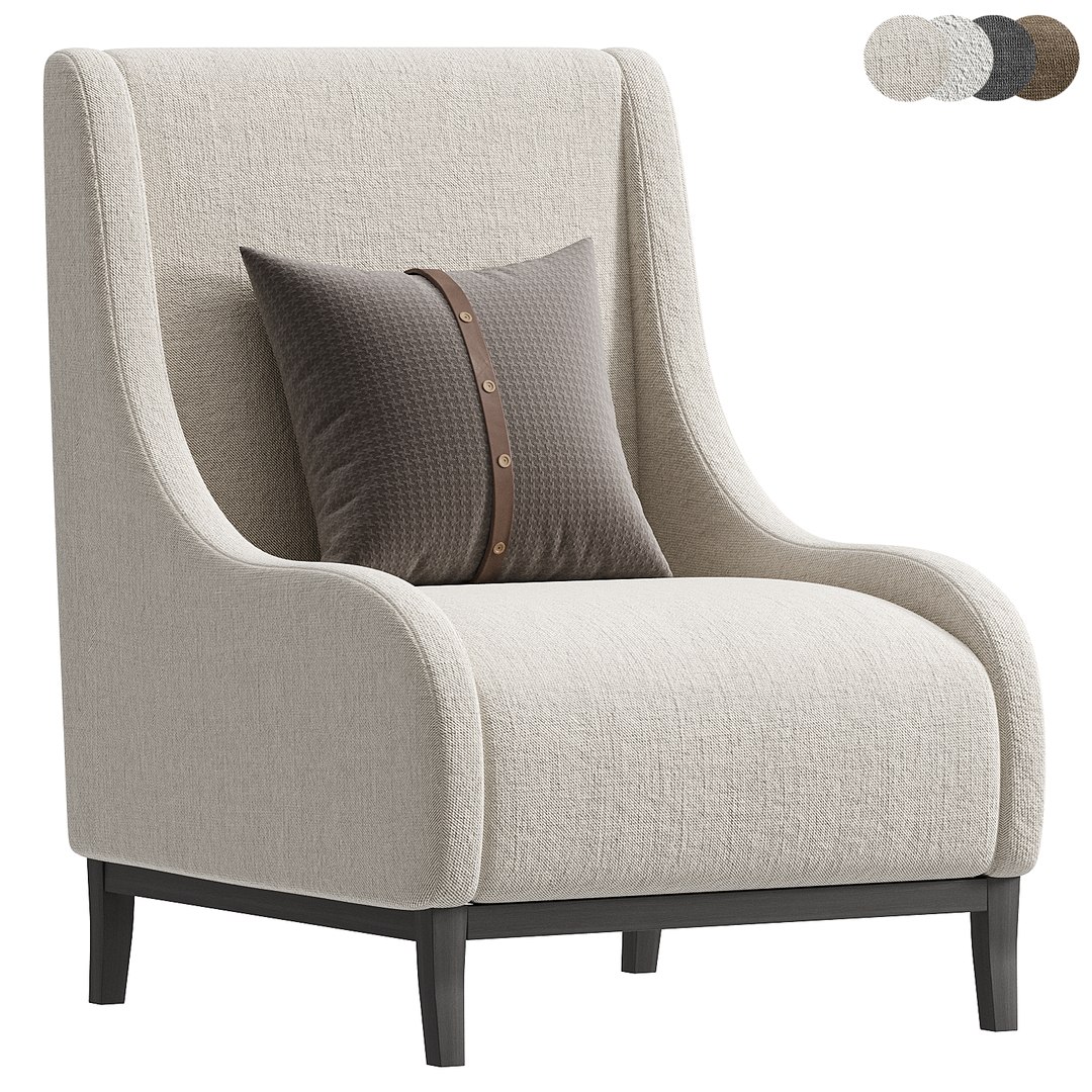 3D Armchair Monako Model - TurboSquid 2196362