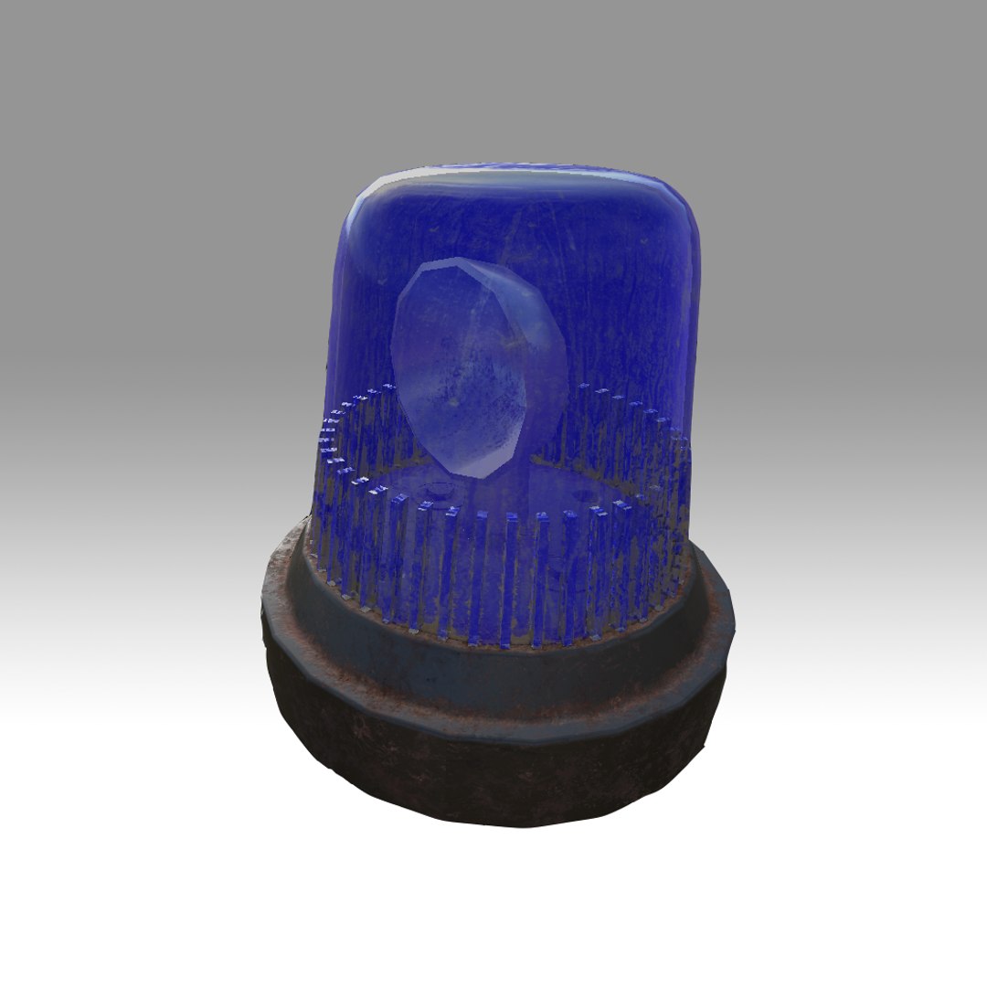 Old Police Light 3D Model - TurboSquid 1741015